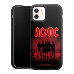 DeinDesign iPhone 12 Handy Gallery Case Handyh&uuml;lle 9H Geh&auml;rtetes Glas R&uuml;ckseite H&uuml;lle Band Acdc Official Licensed Product Gallery Case