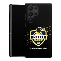 DeinDesign Galaxy S23 Ultra Handy Premium Case Smartphone Handyh&uuml;lle Schutzh&uuml;lle matt Sports Krefeld Pinguine Ice Hockey Premium Case
