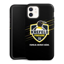 DeinDesign iPhone 12 mini Handy Panzer Handyh&uuml;lle robuste Outdoor H&uuml;lle Schutzh&uuml;lle gl&auml;nzend Sports Krefeld Pinguine Ice Hockey Tough Case