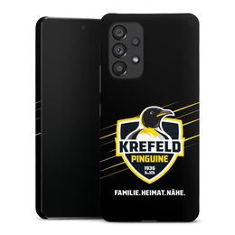 DeinDesign Galaxy A53 5G Handy Premium Case Smartphone Handyh&uuml;lle Schutzh&uuml;lle matt Ice Hockey Sports Krefeld Pinguine Premium Case