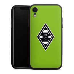 DeinDesign iPhone Xr Handy Premium Silikon H&uuml;lle Handyh&uuml;lle schwarz Case Gladbach Soccer Borussia M&ouml;nchengladbach Silikon Premium Case