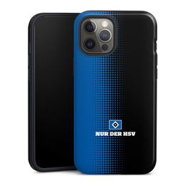 DeinDesign iPhone 12 Pro Max Handy Panzer Handyh&uuml;lle robuste Outdoor H&uuml;lle Schutzh&uuml;lle gl&auml;nzend Logo Official Licensed Product Hsv Tough Case
