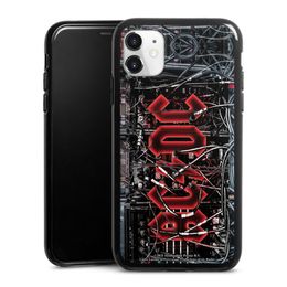 DeinDesign iPhone 11 Handy Silikon H&uuml;lle Case schwarz Handyh&uuml;lle Merchandise Acdc Official Licensed Product