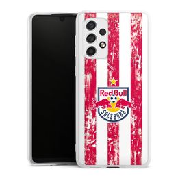 DeinDesign Galaxy A33 5G Handy Silikon H&uuml;lle Case transparent Handyh&uuml;lle Stripes Fc Red Bull Salzburg Official Licensed Product Silikon Case