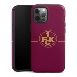 DeinDesign iPhone 12 Pro Max Handy Panzer Handyh&uuml;lle robuste Outdoor H&uuml;lle Schutzh&uuml;lle gl&auml;nzend 125 Jahre Official Licensed Product 1. Fc Kaiserslautern Tough 