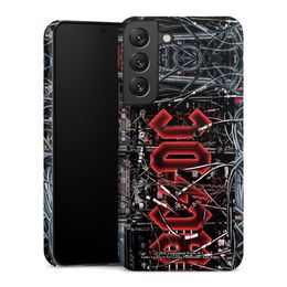 DeinDesign Galaxy S22 Handy Premium Case Smartphone Handyh&uuml;lle Schutzh&uuml;lle matt Merchandise Acdc Official Licensed Product Premium Case