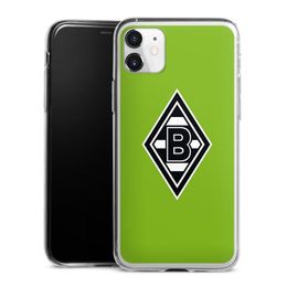 DeinDesign iPhone 11 Handy Slim Case Silikon Handyh&uuml;lle transparent H&uuml;lle extra d&uuml;nn Borussia M&ouml;nchengladbach Soccer Gladbach Silikon Slim Case