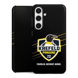 DeinDesign Galaxy S24 Handy Premium Case Smartphone Handyh&uuml;lle Schutzh&uuml;lle gl&auml;nzend Sports Krefeld Pinguine Ice Hockey Premium Case