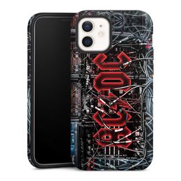 DeinDesign iPhone 12 Handy Panzer Handyh&uuml;lle robuste Outdoor H&uuml;lle Schutzh&uuml;lle matt Merchandise Acdc Official Licensed Product Tough Case