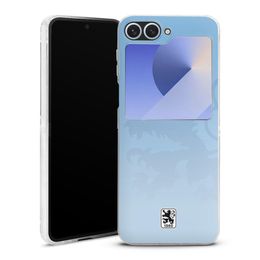 DeinDesign Galaxy Z Flip 6 Handy Hard Case Schutzh&uuml;lle transparent Smartphone Handy H&uuml;lle Official Licensed Product Logo Tsv 1860 M&uuml;nchen Hard Case