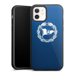 DeinDesign iPhone 12 Handy Gallery Case Handyh&uuml;lle 9H Geh&auml;rtetes Glas R&uuml;ckseite H&uuml;lle Arminia Bielefeld Soccer Official Licensed Product Gallery Case