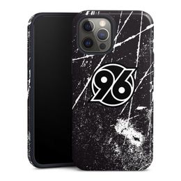 DeinDesign iPhone 12 Pro Max Handy Panzer Handyh&uuml;lle robuste Outdoor H&uuml;lle Schutzh&uuml;lle gl&auml;nzend Hannover 96 H96 Official Licensed Product Tough Case