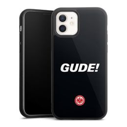 DeinDesign iPhone 12 Handy Gallery Case Handyh&uuml;lle 9H Geh&auml;rtetes Glas R&uuml;ckseite H&uuml;lle Bundesliga Eintracht Frankfurt Official Licensed Product Gallery Case