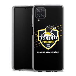 DeinDesign Galaxy A12 Handy Silikon H&uuml;lle Case transparent Handyh&uuml;lle Sports Krefeld Pinguine Ice Hockey Silikon Case