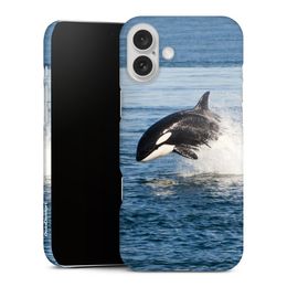 DeinDesign iPhone 16 Plus Handy Premium Case Smartphone Handyh&uuml;lle Schutzh&uuml;lle matt Orca Ocean Wale Premium Case