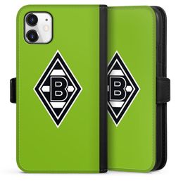 DeinDesign iPhone 11 Handy Klapph&uuml;lle Handyh&uuml;lle aus Kunst Leder schwarz Flip Case Gladbach Soccer Borussia M&ouml;nchengladbach Sideflip mit Lasche