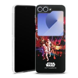 DeinDesign Galaxy Z Flip 6 Handy Hard Case Schutzh&uuml;lle transparent Smartphone Handy H&uuml;lle Merchandise Star Wars Darth Vader Hard Case