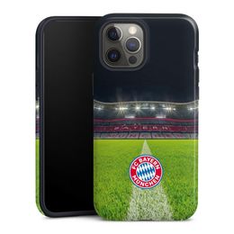 DeinDesign iPhone 12 Pro Max Handy Panzer Handyh&uuml;lle robuste Outdoor H&uuml;lle Schutzh&uuml;lle gl&auml;nzend Stadium Fc Bayern M&uuml;nchen Fcb Tough Case