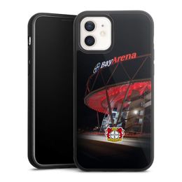 DeinDesign iPhone 12 Handy Gallery Case Handyh&uuml;lle 9H Geh&auml;rtetes Glas R&uuml;ckseite H&uuml;lle Official Licensed Product Bayer 04 Leverkusen Stadium Gallery Case