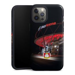 DeinDesign iPhone 12 Pro Max Handy Panzer Handyh&uuml;lle robuste Outdoor H&uuml;lle Schutzh&uuml;lle gl&auml;nzend Official Licensed Product Bayer 04 Leverkusen Stadium Tough Case