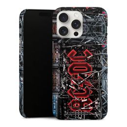 DeinDesign iPhone 15 Pro Max Handy Premium Case Smartphone Handyh&uuml;lle Schutzh&uuml;lle matt Merchandise Acdc Official Licensed Product Premium Case