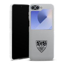 DeinDesign Galaxy Z Flip 7 FE Handy Hard Case Schutzh&uuml;lle transparent Smartphone Handy H&uuml;lle Vfb Stuttgart Official Licensed Product Logo Hard Case