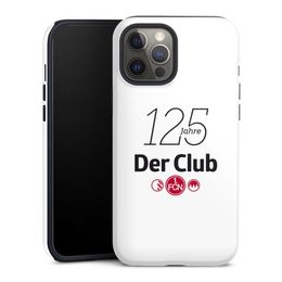 DeinDesign iPhone 12 Pro Max Handy Panzer Handyh&uuml;lle robuste Outdoor H&uuml;lle Schutzh&uuml;lle gl&auml;nzend 1. Fc N&uuml;rnberg 125 Jahre 1. Fcn Tough Case