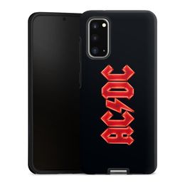 DeinDesign Galaxy S20 Handy Panzer Handyh&uuml;lle robuste Outdoor H&uuml;lle Schutzh&uuml;lle matt Official Licensed Product Acdc Logo Tough Case