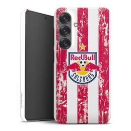 DeinDesign Galaxy S25 Handy Premium Case Smartphone Handyh&uuml;lle Schutzh&uuml;lle matt Stripes Fc Red Bull Salzburg Official Licensed Product Premium Case