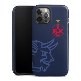 DeinDesign iPhone 12 Pro Max Handy Panzer Handyh&uuml;lle robuste Outdoor H&uuml;lle Schutzh&uuml;lle gl&auml;nzend Logo 1. Fc Kaiserslautern 1. Fck Tough Case