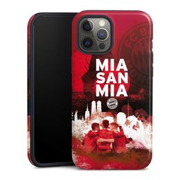 DeinDesign iPhone 12 Pro Max Handy Panzer Handyh&uuml;lle robuste Outdoor H&uuml;lle Schutzh&uuml;lle gl&auml;nzend Mia San Mia Fcb Fc Bayern M&uuml;nchen Tough Case