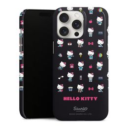 DeinDesign iPhone 15 Pro Max Handy Premium Case Smartphone Handyh&uuml;lle Schutzh&uuml;lle gl&auml;nzend Kindheit Merchandise Hello Kitty Premium Case