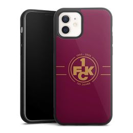 DeinDesign iPhone 12 Handy Gallery Case Handyh&uuml;lle 9H Geh&auml;rtetes Glas R&uuml;ckseite H&uuml;lle 1. Fc Kaiserslautern Official Licensed Product 125 Jahre Gallery Case