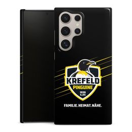 DeinDesign Galaxy S24 Ultra Handy Premium Case Smartphone Handyh&uuml;lle Schutzh&uuml;lle gl&auml;nzend Sports Krefeld Pinguine Ice Hockey Premium Case
