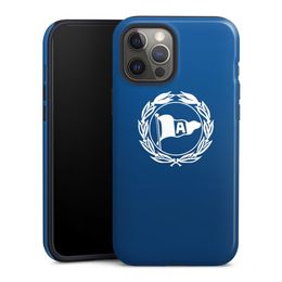 DeinDesign iPhone 12 Pro Max Handy Panzer Handyh&uuml;lle robuste Outdoor H&uuml;lle Schutzh&uuml;lle gl&auml;nzend Arminia Bielefeld Soccer Official Licensed Product Tough Case