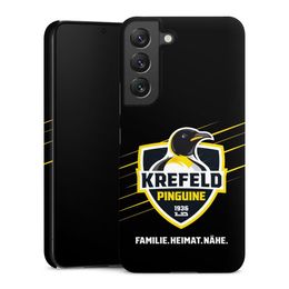 DeinDesign Galaxy S22 Handy Premium Case Smartphone Handyh&uuml;lle Schutzh&uuml;lle matt Sports Krefeld Pinguine Ice Hockey Premium Case