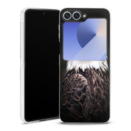 DeinDesign Galaxy Z Flip 7 FE Handy Hard Case Schutzh&uuml;lle transparent Smartphone Handy H&uuml;lle Animals Bird Eagle Hard Case