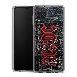 DeinDesign Galaxy A12 Handy Silikon H&uuml;lle Case transparent Handyh&uuml;lle Acdc Merchandise Official Licensed Product Silikon Case