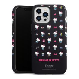 DeinDesign iPhone 13 Pro Max Handy Panzer Handyh&uuml;lle robuste Outdoor H&uuml;lle Schutzh&uuml;lle gl&auml;nzend Kindheit Merchandise Hello Kitty Tough Case