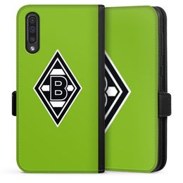 DeinDesign Galaxy A50 Handy Klapph&uuml;lle Handyh&uuml;lle aus Kunst Leder schwarz Flip Case Gladbach Soccer Borussia M&ouml;nchengladbach Sideflip mit Lasche