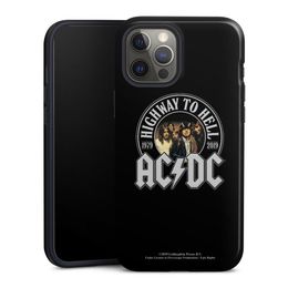 DeinDesign iPhone 12 Pro Max Handy Panzer Handyh&uuml;lle robuste Outdoor H&uuml;lle Schutzh&uuml;lle gl&auml;nzend Acdc Official Licensed Product Rock Tough Case