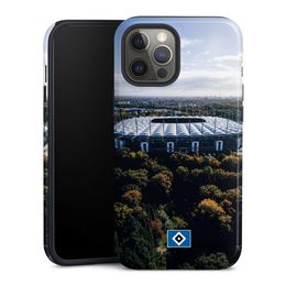 DeinDesign iPhone 12 Pro Max Handy Panzer Handyh&uuml;lle robuste Outdoor H&uuml;lle Schutzh&uuml;lle gl&auml;nzend Hsv Hamburger Sv Stadium Tough Case