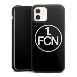 DeinDesign iPhone 12 Handy Gallery Case Handyh&uuml;lle 9H Geh&auml;rtetes Glas R&uuml;ckseite H&uuml;lle 1. Fc N&uuml;rnberg Logo 1. Fcn Gallery Case