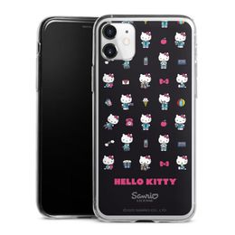 DeinDesign iPhone 11 Handy Slim Case Silikon Handyh&uuml;lle transparent H&uuml;lle extra d&uuml;nn Kindheit Merchandise Hello Kitty Silikon Slim Case