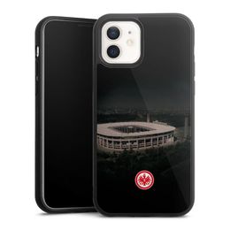 DeinDesign iPhone 12 Handy Gallery Case Handyh&uuml;lle 9H Geh&auml;rtetes Glas R&uuml;ckseite H&uuml;lle Stadium Official Licensed Product Eintracht Frankfurt Gallery Case
