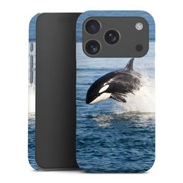 DeinDesign iPhone 17 Pro Handy Premium Case Smartphone Handyh&uuml;lle Schutzh&uuml;lle gl&auml;nzend Orca Ocean Wale Premium Case