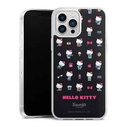 DeinDesign iPhone 13 Pro Max Handy Silikon H&uuml;lle Case transparent Handyh&uuml;lle Kindheit Merchandise Hello Kitty Silikon Case