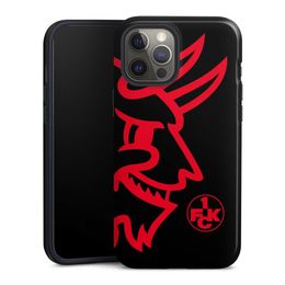 DeinDesign iPhone 12 Pro Max Handy Panzer Handyh&uuml;lle robuste Outdoor H&uuml;lle Schutzh&uuml;lle gl&auml;nzend 1. Fc Kaiserslautern Logo Official Licensed Product Tough Case