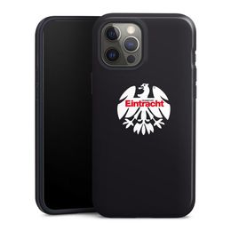 DeinDesign iPhone 12 Pro Max Handy Panzer Handyh&uuml;lle robuste Outdoor H&uuml;lle Schutzh&uuml;lle gl&auml;nzend Eagle Retro Logo Tough Case