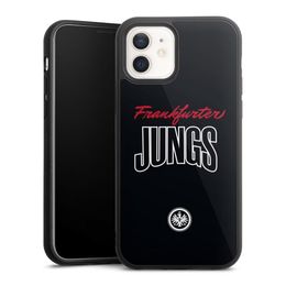 DeinDesign iPhone 12 Handy Gallery Case Handyh&uuml;lle 9H Geh&auml;rtetes Glas R&uuml;ckseite H&uuml;lle Eintracht Frankfurt Sge Official Licensed Product Gallery Case